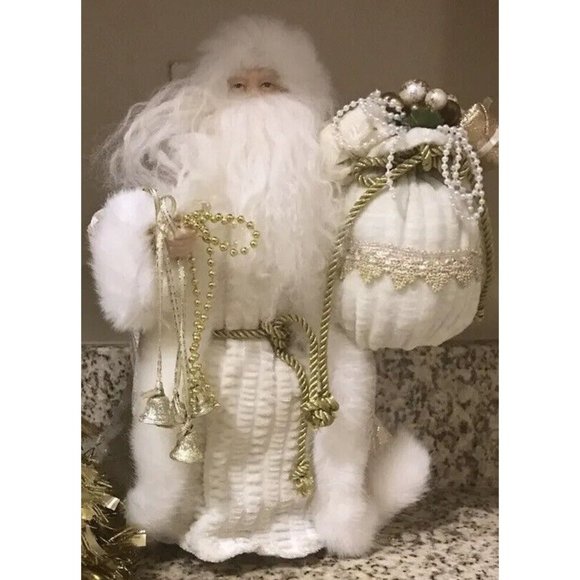 Unbranded | Holiday | Holiday Christmas Tree Topper Santa Creamgold ...